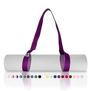 tumaz yoga mat strap [mat not included] (2 sizes) with extra thick & comfy delicate texture, adjustable yoga mat carrier