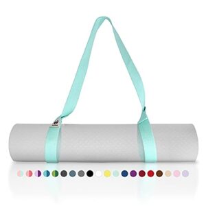 tumaz yoga mat strap [mat not included] (2 sizes) with extra thick & comfy delicate texture, adjustable yoga mat carrier