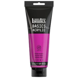 liquitex basics acrylic paint, 250ml (8.45-oz) tube, medium magenta