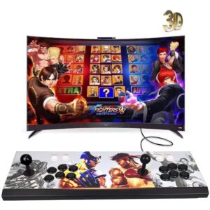 xfuny arcade game console 1080p 3d & 2d games 8000 in 1 pandora's box 3d 2 players arcade machine with arcade joystick support expand 8000+ games for pc / laptop / tv / ps4 (kof)