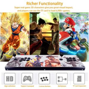 XFUNY Arcade Game Console 1080P 3D & 2D Games 8000 in 1 Pandora's Box 3D 2 Players Arcade Machine with Arcade Joystick Support Expand 8000+ Games for PC / Laptop / TV / PS4 (KOF)