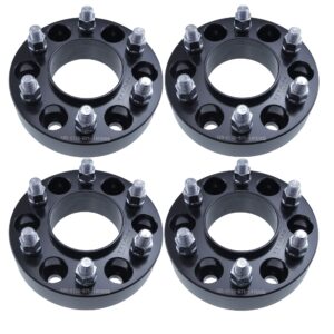 4pcs 2" hubcentric 6x135 wheel spacers 87.1mm hub 14x1.5 studs fits ford f150 trucks 2015 newer