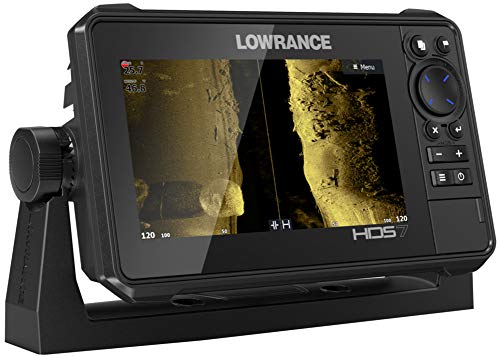 Lowrance HDS-7 LIVE - 7-inch Fish Finder with Active Imaging 3 In 1 Transducer with Smartphone Integration, Live Sonar Compatible, Preloaded C-MAP US Enhanced Mappin