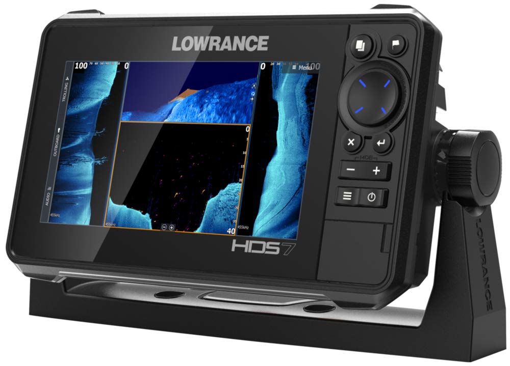 Lowrance HDS-7 LIVE - 7-inch Fish Finder with Active Imaging 3 In 1 Transducer with Smartphone Integration, Live Sonar Compatible, Preloaded C-MAP US Enhanced Mappin