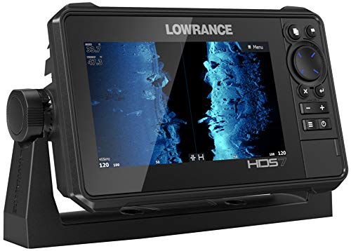 Lowrance HDS-7 LIVE - 7-inch Fish Finder with Active Imaging 3 In 1 Transducer with Smartphone Integration, Live Sonar Compatible, Preloaded C-MAP US Enhanced Mappin