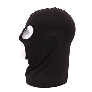 WYSUMMER 3 Hole Full Face Mask, Women Men Thin Balaclava Face Mask for Motorcycle Bike Hunting Cycling Cap Ski (Black)