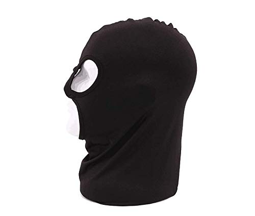 WYSUMMER 3 Hole Full Face Mask, Women Men Thin Balaclava Face Mask for Motorcycle Bike Hunting Cycling Cap Ski (Black)