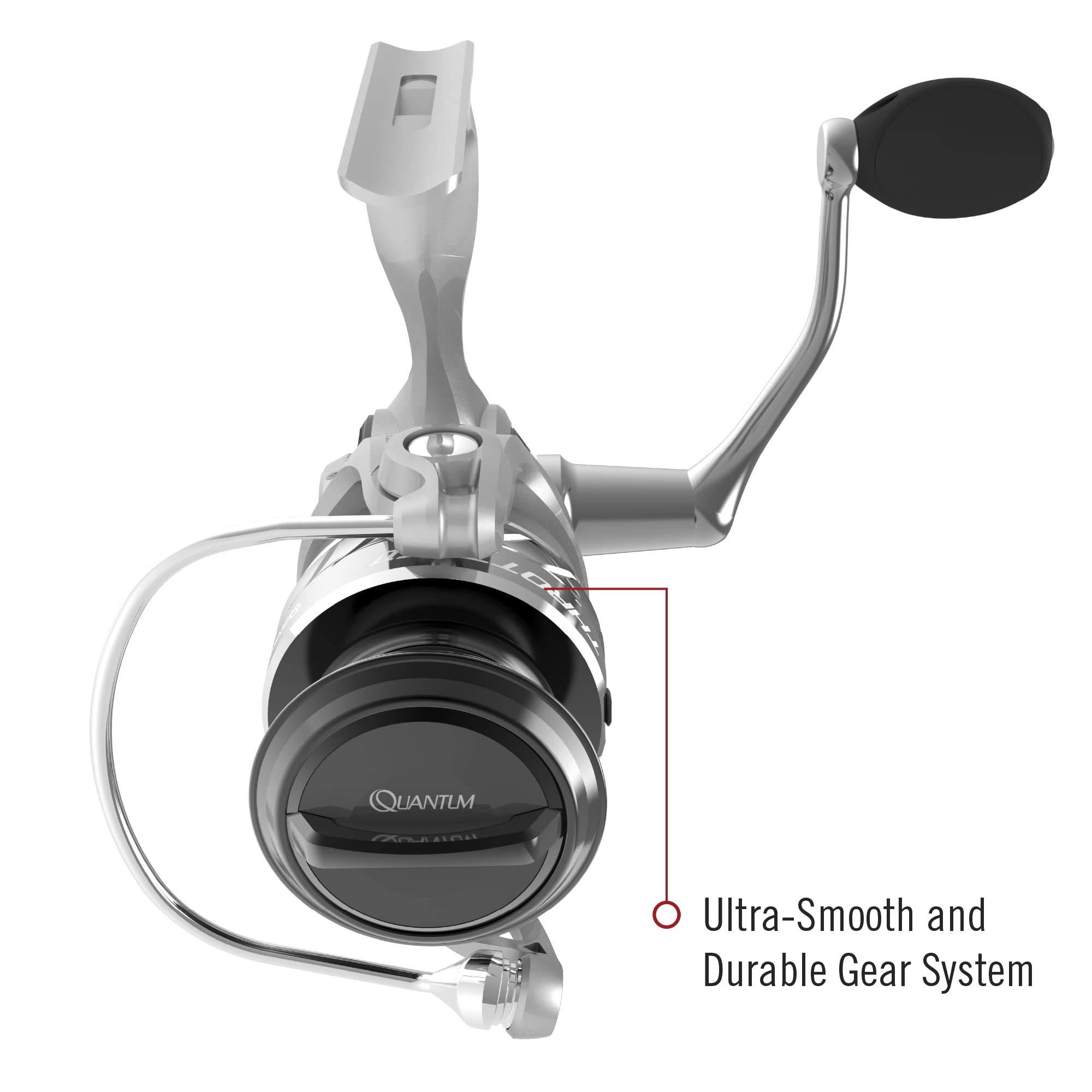 Quantum Throttle Spinning Combo, 10, 5.3:1 Gear Ratio, 5' Length 2pc, 2-6 lb Line Rate, Fast Action, Ambidextrous, TH10502ULA.NS3