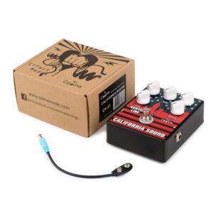 Caline Guitar Effect Pedal California Sound Vintage Guitar Distortion Effects 3-Band EQ Guitar Pedal Metal True Bypass CP-57