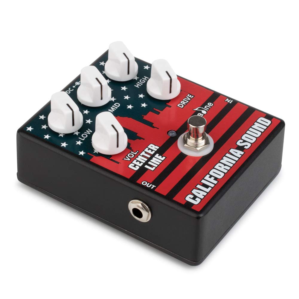 Caline Guitar Effect Pedal California Sound Vintage Guitar Distortion Effects 3-Band EQ Guitar Pedal Metal True Bypass CP-57