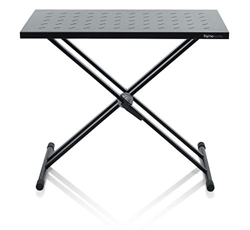 Gator Frameworks Utility Table Top and X Style Keyboard Stand Set; 32" x 18" Surface (GFW-UTL-XSTDTBLTOPSET),Black