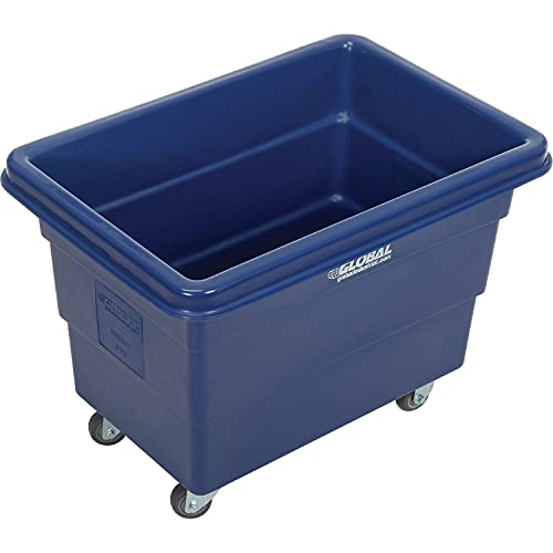 Global Industrial Plastic Bulk Box Truck, 6 Bushel/500 Lb. Capacity, Blue, 33-2/5"L x 23" W x 24-1/2"H