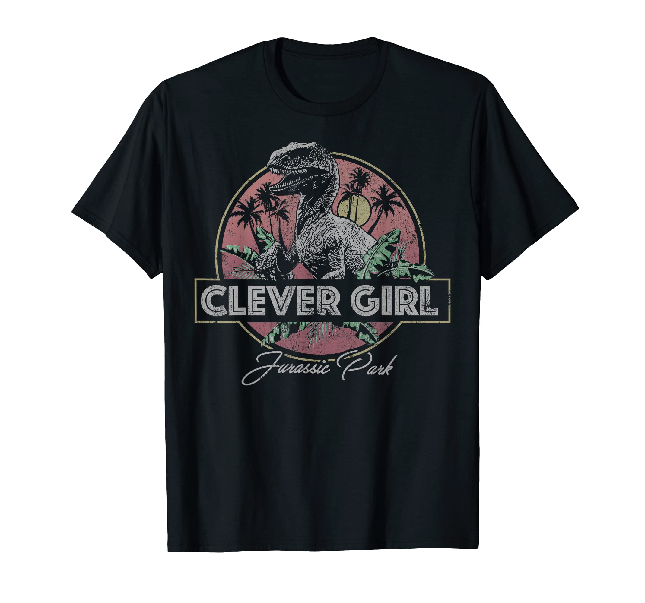 Jurassic Park Raptor Clever Girl Vintage T-Shirt