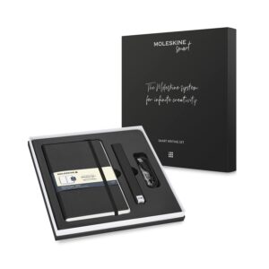 moleskine pen+ ellipse smart writing set pen & smart notebook - use with moleskine notes app for digitally storing notes (only compatible with moleskine smart notebooks) packaging may vary