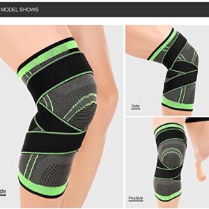 ASOONYUM Knee Sleeve,Compression Fit Support-for Joint Pain and Arthritis Relief, Improved Circulation Compression-Wear Anywhere - Single