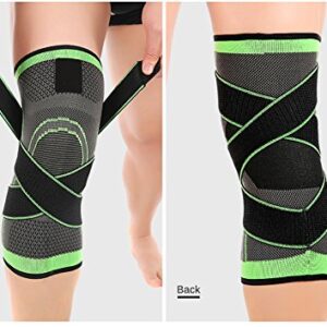 ASOONYUM Knee Sleeve,Compression Fit Support-for Joint Pain and Arthritis Relief, Improved Circulation Compression-Wear Anywhere - Single