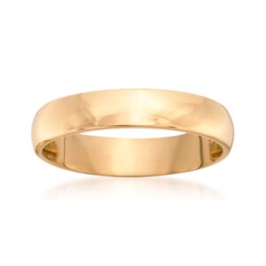 ross-simons women's 4mm 14kt yellow gold wedding band. size 6