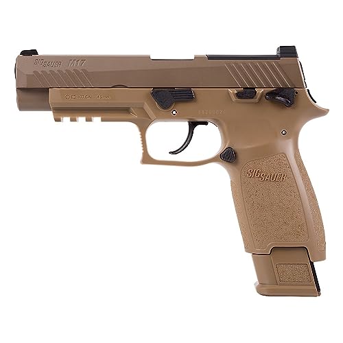 Sig Sauer P320 M17 CO2-Powered .177 Cal Semi-Automatic Air Pistol with 20rd Pellet Magazine Included