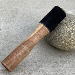 Tibetan Hard Wood Singing Bowl Leather-Wrapped Striker, Mallet