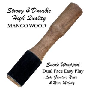 Tibetan Hard Wood Singing Bowl Leather-Wrapped Striker, Mallet