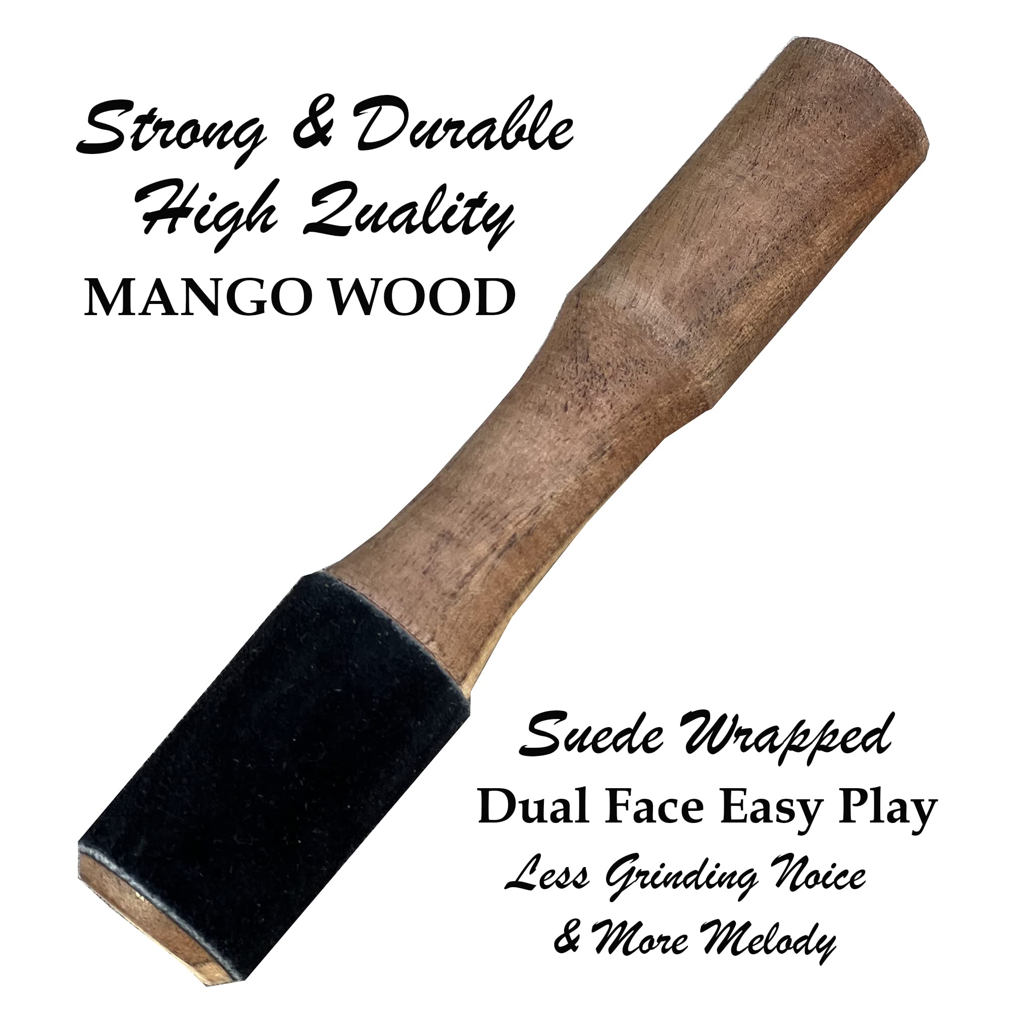 Tibetan Hard Wood Singing Bowl Leather-Wrapped Striker, Mallet