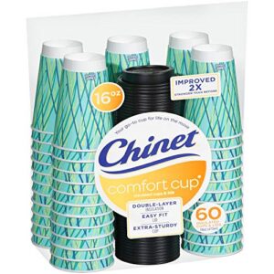 chinet chinet 16 oz comfort cups, 60 count