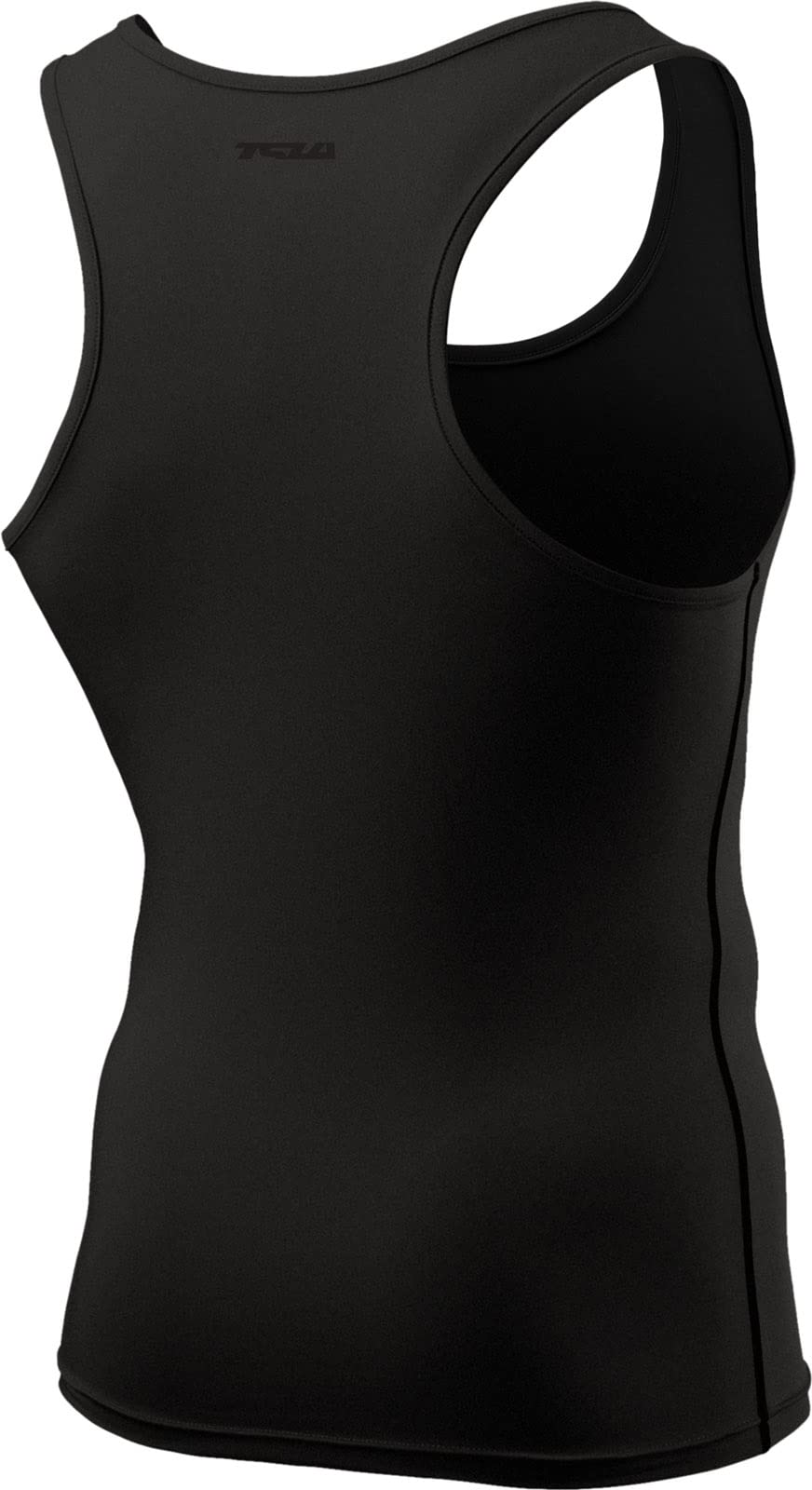 TSLA Men's Athletic Compression Sleeveless Tank Top, Cool Dry Sports Running Basketball Workout Base Layer, Active Shirts Black, Large