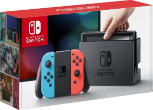 nintendo switch – neon red and neon blue joy-con (renewed)