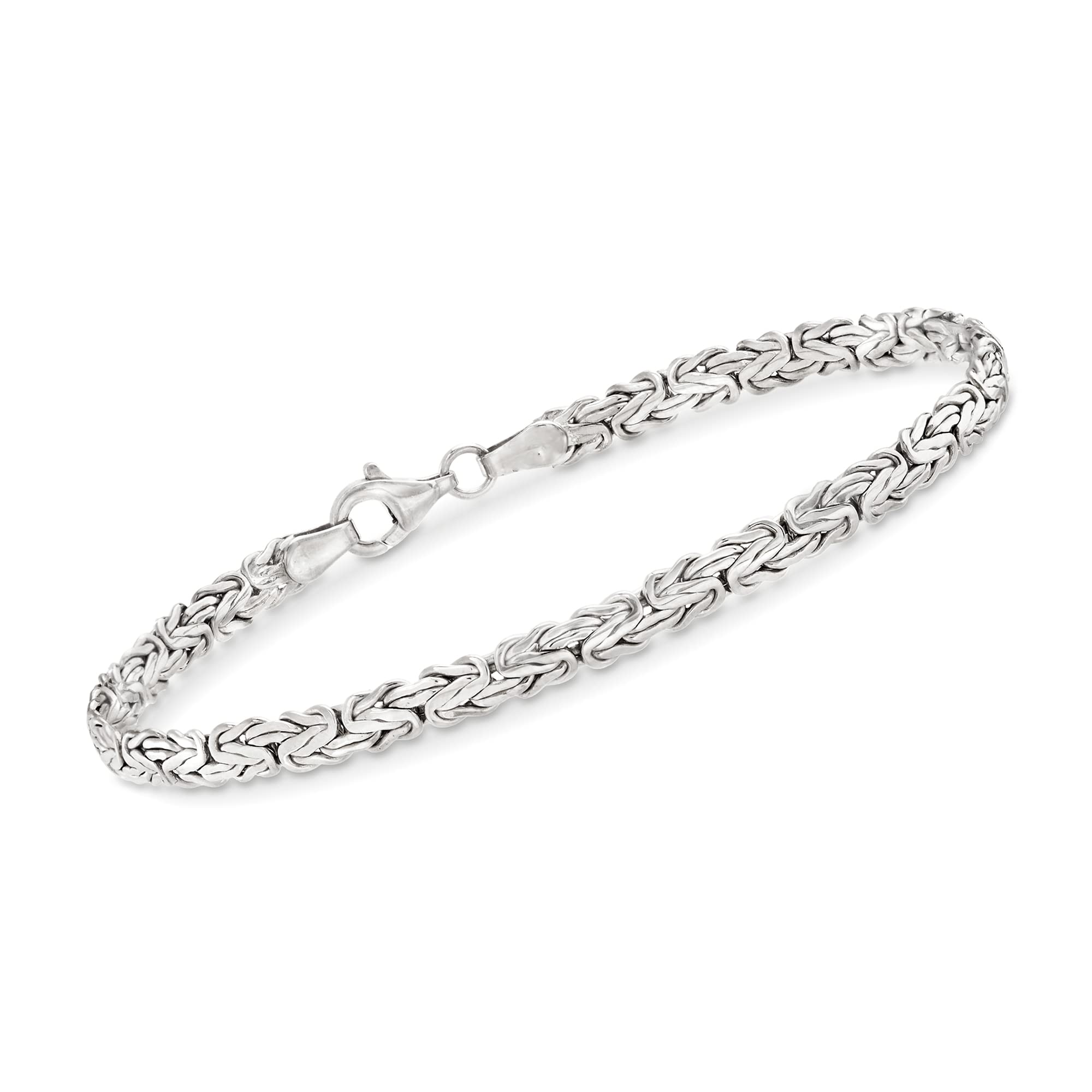 Ross-Simons Sterling Silver Flat Byzantine Bracelet