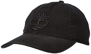 timberland men's soundview cotton canvas hat, black, one size