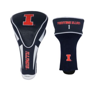 ncaa illinois fighting illini golf driver headcover, new