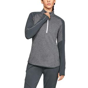 under armour women's ua knit warm-up ½ zip sm gray