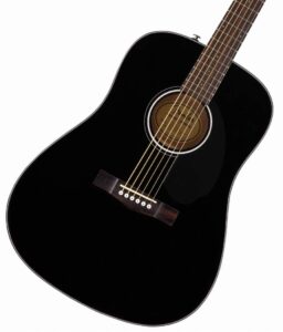 fender cd-60s dreadnought acoustic guitar, with 2-year warranty, black