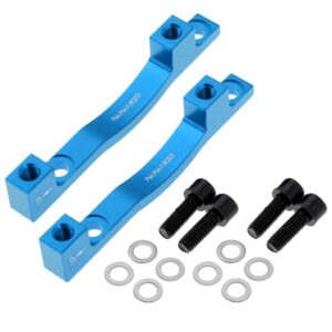 Universal 203mm MTB Road Bicycle Bike Disc Brake Mount Post Adapter Replacement accessories , Blue