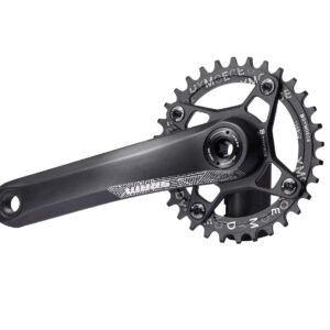 Dymoece Narrow Wide Bike Single Chainring 104BCD 32T/34T/36T/38T for 9 10 11 Speed（Round,Black/Red,Perfect for Most of Shimano and Sram Cranksets (Black, 32T)