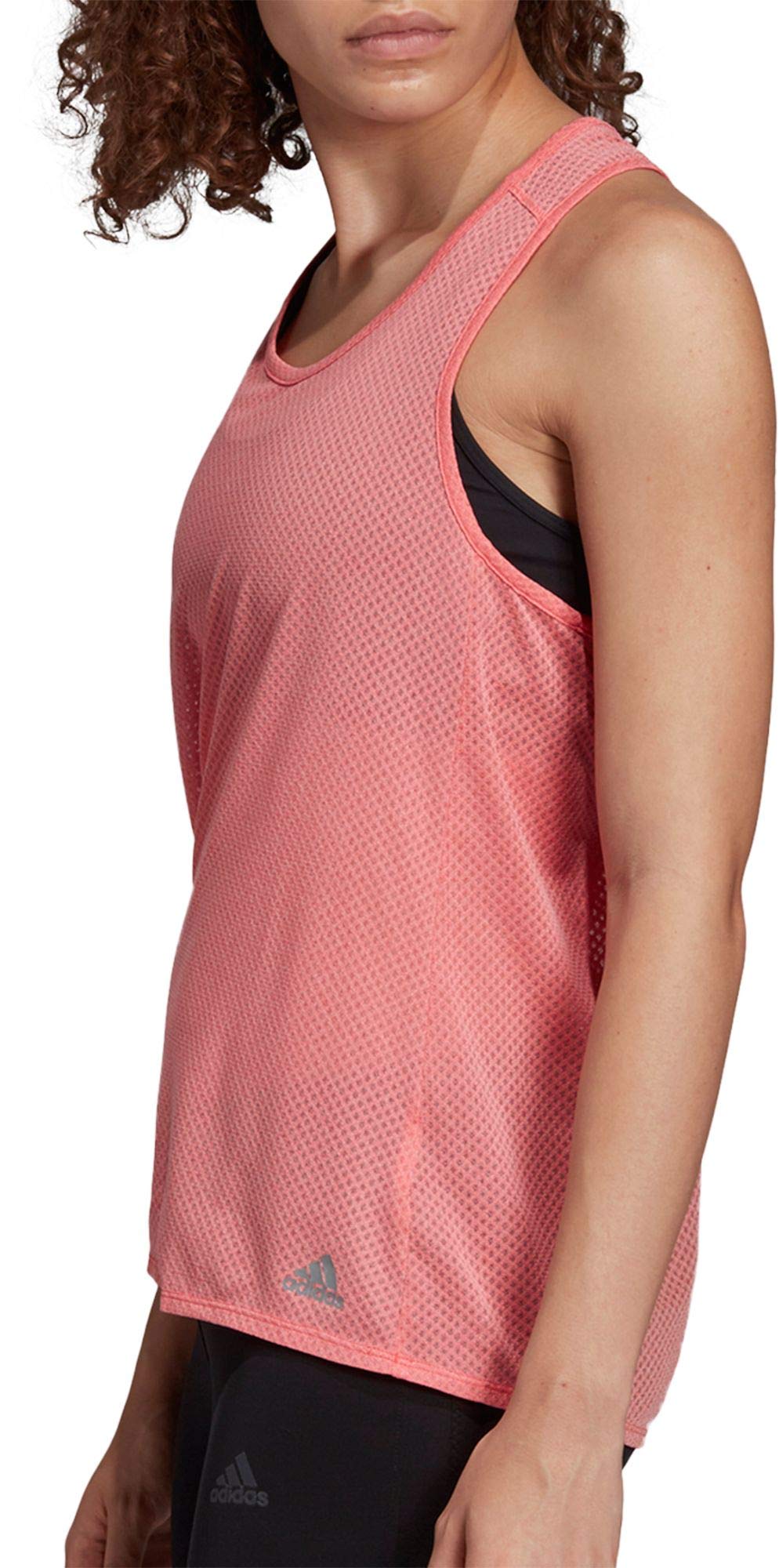 adidas Women's Response Light Speed Running Tank Top (M, Shock Red)