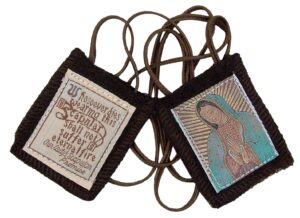 needzo genuine wool brown our lady scapular