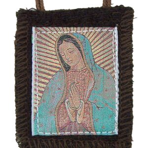 Needzo Genuine Wool Brown Our Lady Scapular