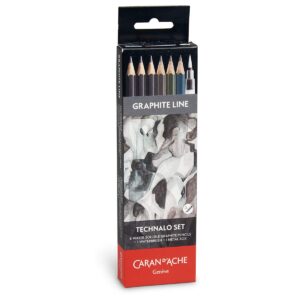 caran d'ache 0779-307 caran d'ache gift set, graphite line, technaro assortment, genuine import