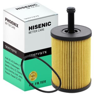 oil filter fits audi a3, a3 quattro, tt, tt quattro/volkswagen beetle cc eos golf jetta passat replace mann filter hu 719/7 x | part no. 045115466 071115562