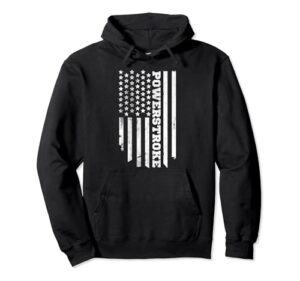 powerstroke american flag pullover hoodie