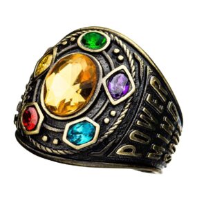 sales one international infinity gauntlet class of infinite power ring (gold tone, 13)