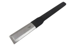 arno 467863 solid steel french timber framing slick chisel 35 mm (1-3/8 inch) wide x 14 inches long rc 58-60 pvc dipped handles