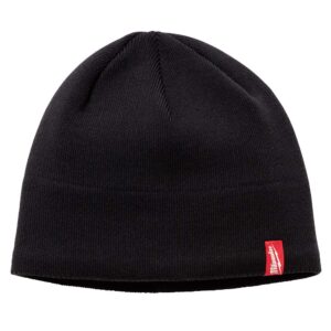 milwaukee fleece lined knit hat - black