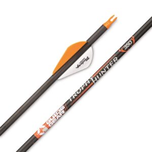 guide gear bow hunting arrows by victory archery, trophy hunter, 12 pack