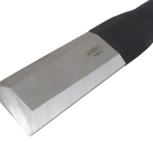 Arno 467856 Solid Steel French Timber Framing Slick Chisel 40 mm (1-9/16 Inch) Wide x 14 Inches Long RC 58-60 PVC Dipped Handles