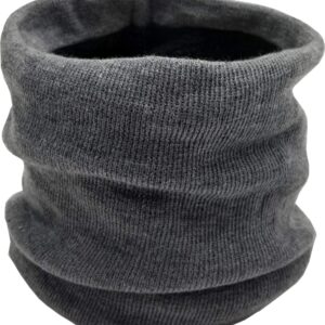 Winter Thermal Neck Gaiter, 4 Pack Fleece Lined Interior Face Scarf Tube Wrap, Mens Womens Bulk (4 Pack Assorted Solids)