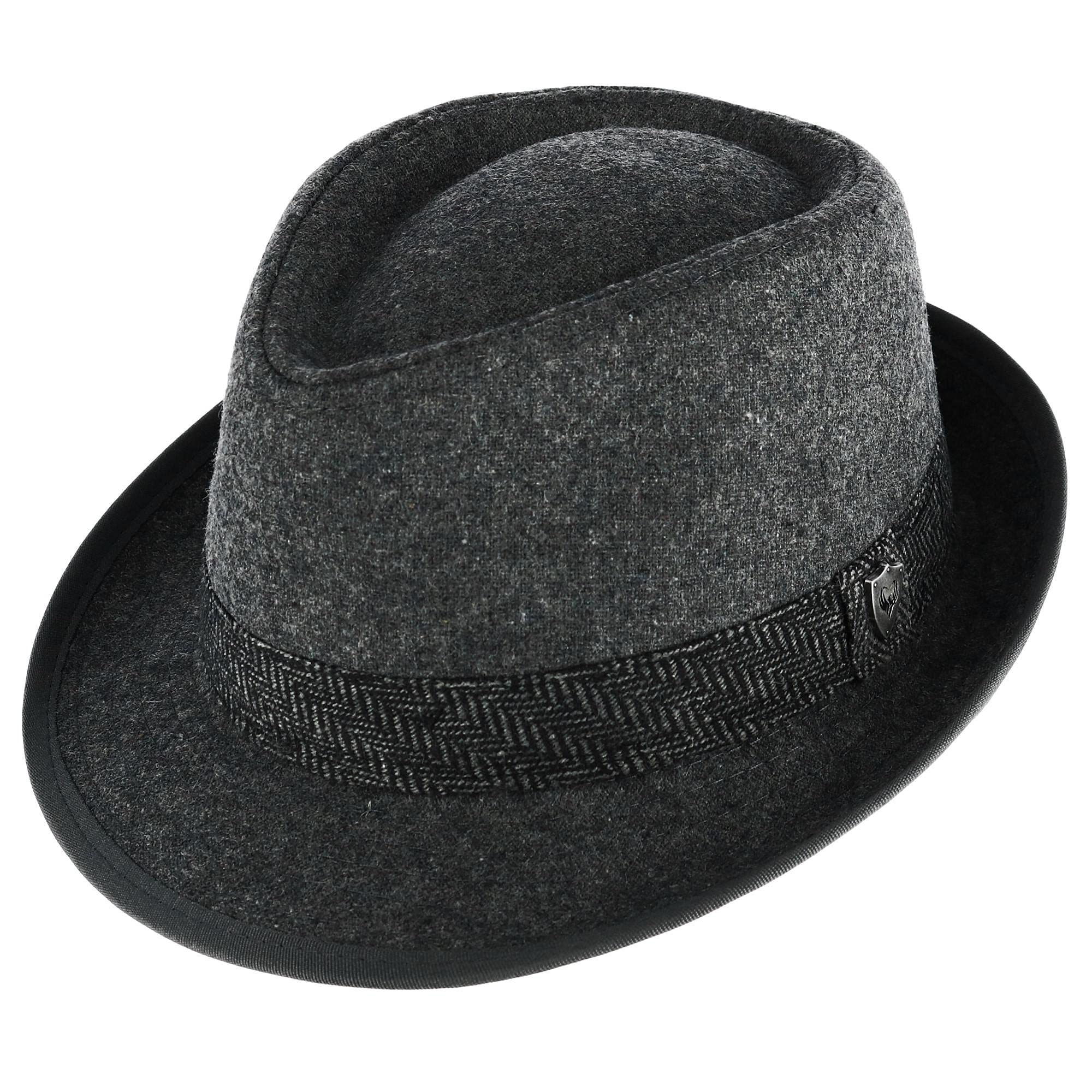 Ascentix Men’s Fedora, 2” Brim, Timeless Classic, Size 22 ¾” - 23 ⅛”, L, Grey