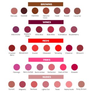 Faces Canada Hd Intense Matte Lipstick, Feather Light Comfort, 10 Hrs Stay, Primer Infused, Flawless Hd Finish, Made In Germany, Brown, Red, Pink, Purple, Nude Lip Color, Perfection, 0.05 Oz