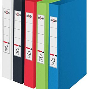 Rexel A5 Ring Binder, Green, 25 mm 2 O-Ring Diameter, Choices, 2115561